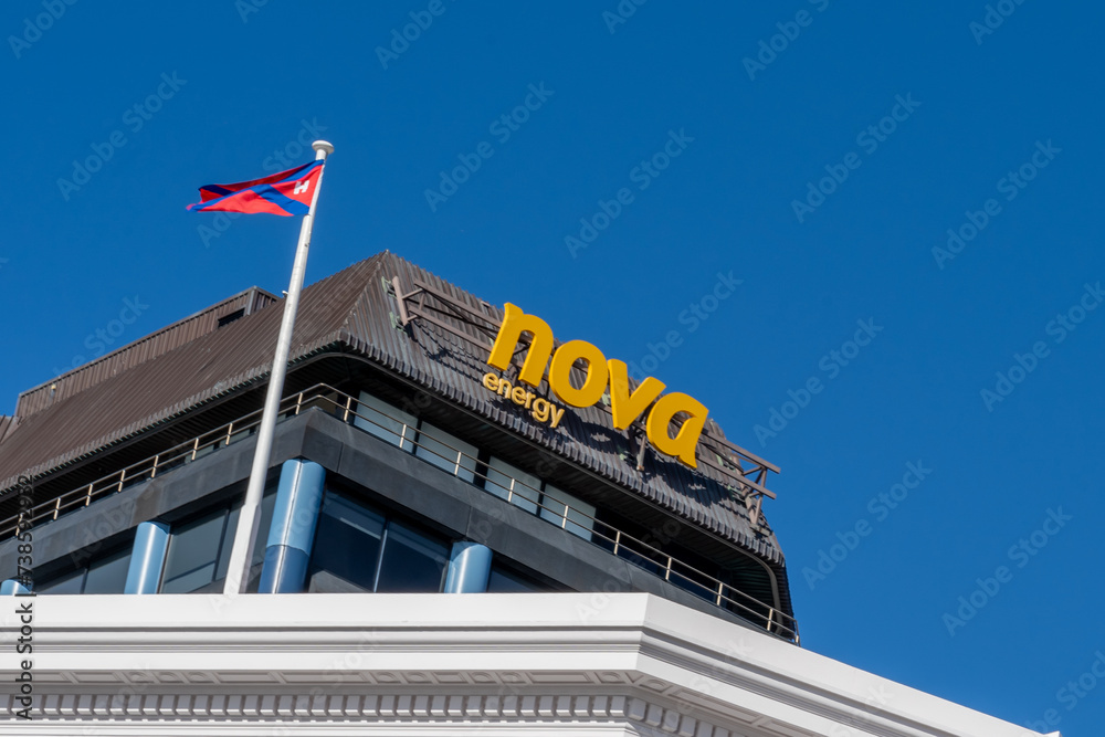 Wellington, New Zealand - February 10, 2024: Nova Energy headquarters ...