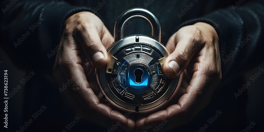 Person bearing the slogan Sibrani Safety Lock Symbol Sibrani Three ...