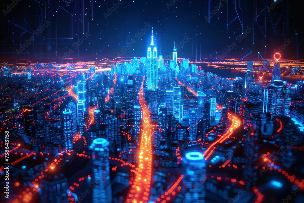 Metropolitan zones under 5G's expansive network reach, illustrated by ...