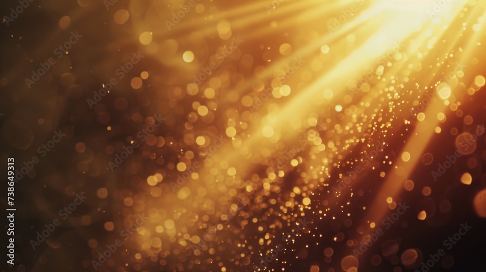 Sunlight shining brightly through the lens of a camera. This image can ...