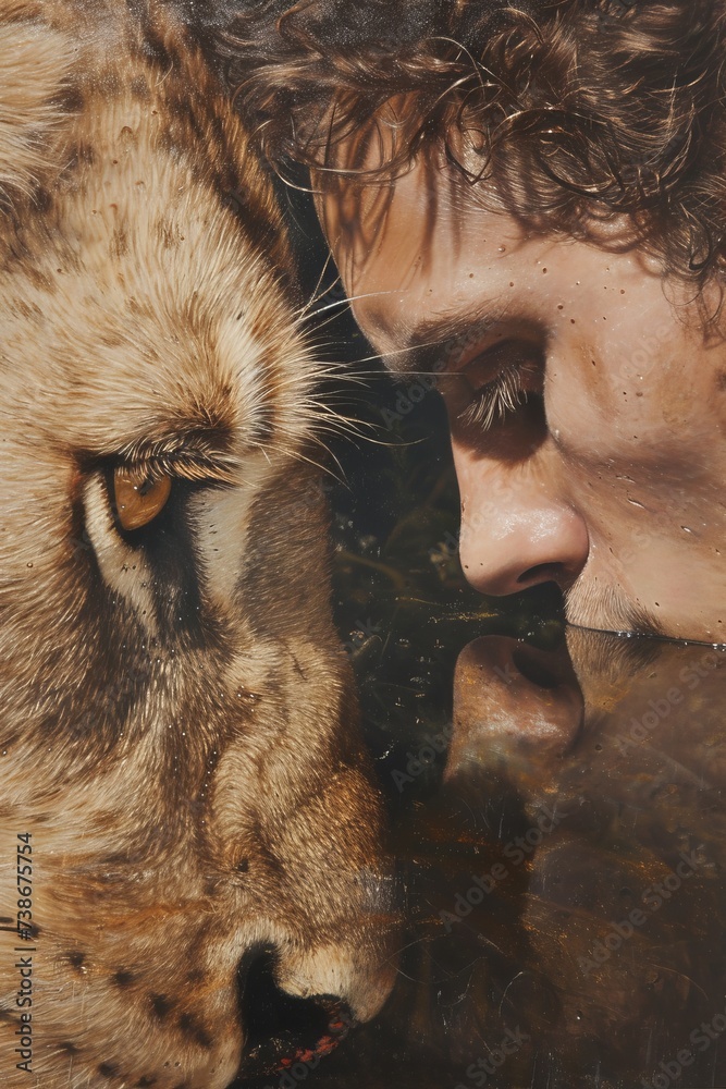 Hunter Seeing His Own Reflection in the Eyes of the Animal He Hunts - A ...