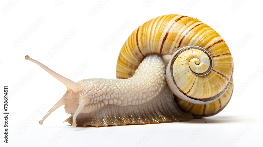 Isolated on a background of pure white, Aspidimorpha sanctaecrucis ...