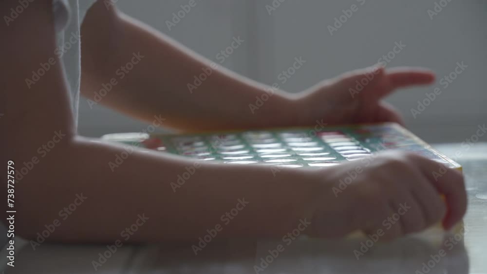 child learning alphabet on smarty alphabet tablet to learn letters, ABC ...