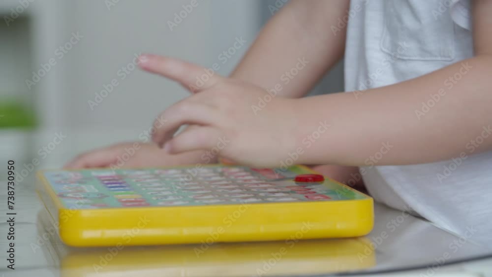 child learning alphabet on smarty alphabet tablet to learn letters, ABC ...