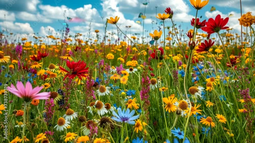 The amazing phenomenon of spring scenery with various kinds of beauty ...