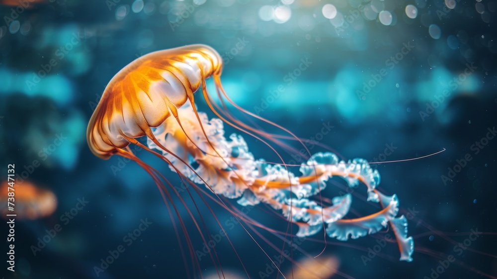 Ethereal Jellyfish Underwater Ballet - A dance of elegance and grace ...