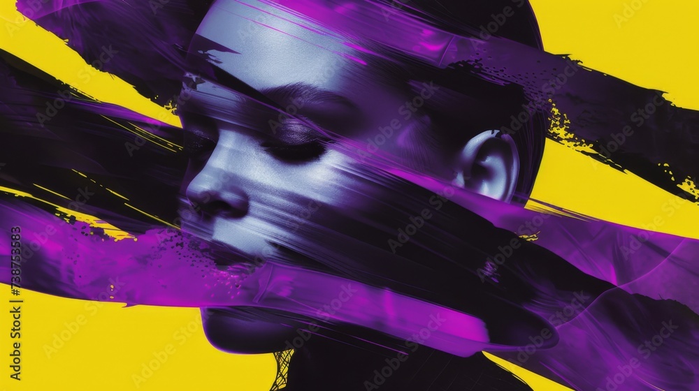 Edgy and modern layout of high end fashion shoot in combination with elements of modern graphic ...