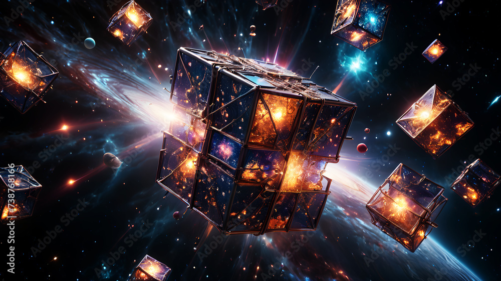 Infuse a cosmic element into your background, using celestial patterns ...