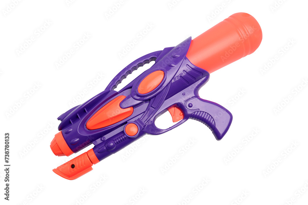 Plastic water gun on transparent background png Stock Photo | Adobe Stock