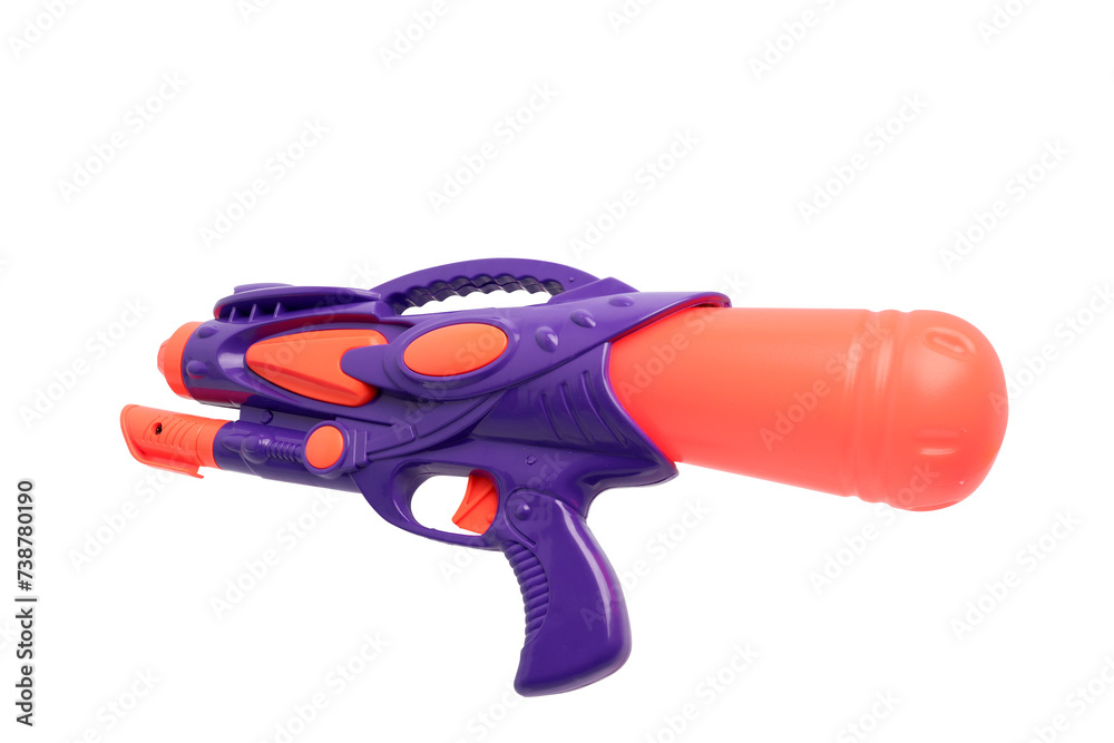 Plastic water gun on transparent background png Stock Photo | Adobe Stock