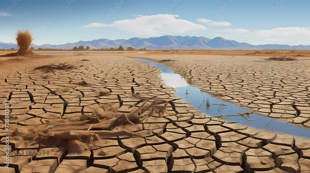 Drought and adverse climatic conditions create harsh dry conditions ...