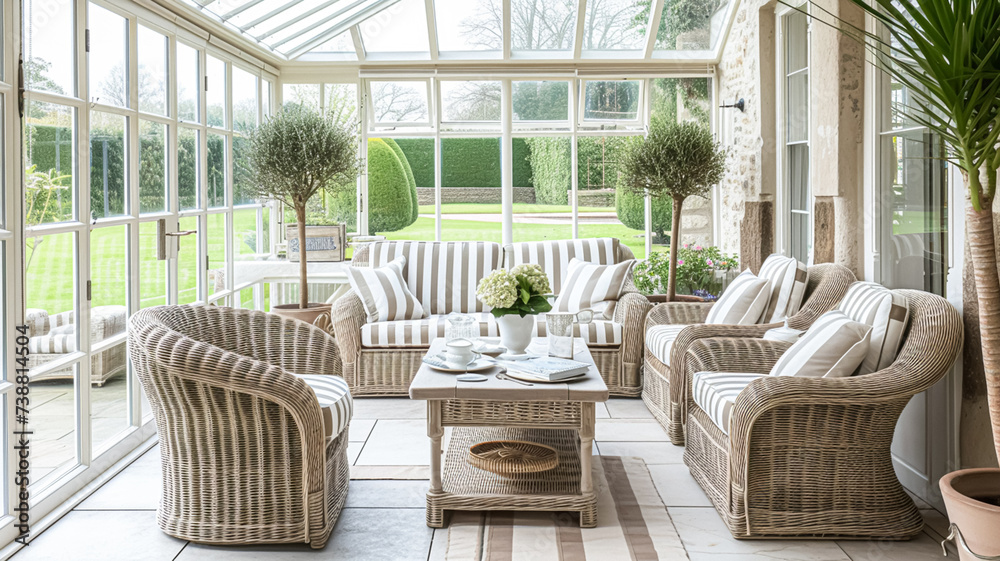 Cottage conservatory room decor, interior design and house improvement ...