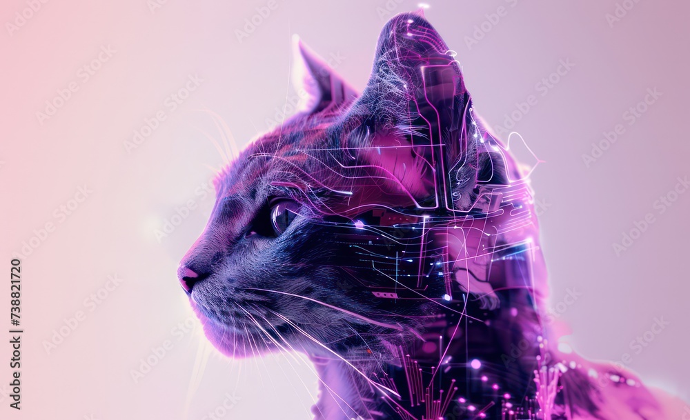 chatbot your first step for chatbots, in the style of double exposure ...