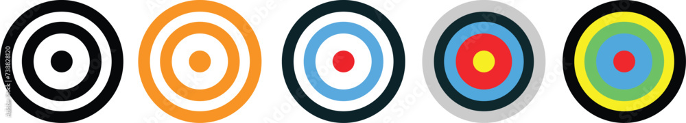 Sight Crosshairs Bullseye Isolated Vector. crosshair and sight symbol ...