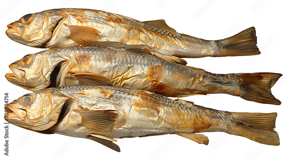 Dried fish on a transparent background. Dried fish png Stock Photo ...