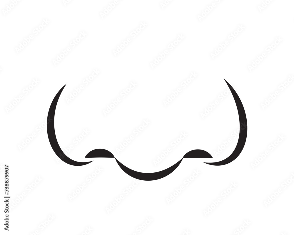 Nose vector , logo, icon, silhouette design. Nose front view icon with ...