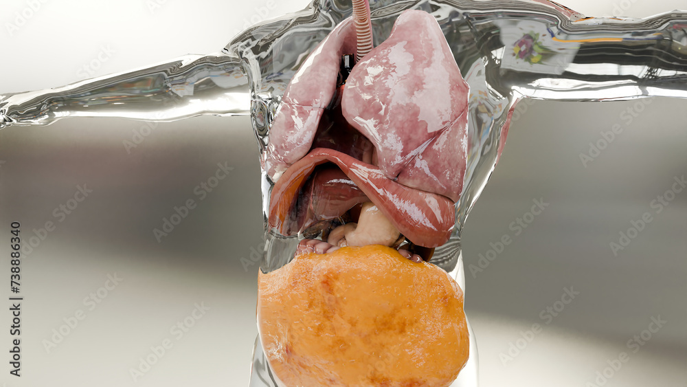 Weight loss Comparison. man body transformation. Before and after a ...