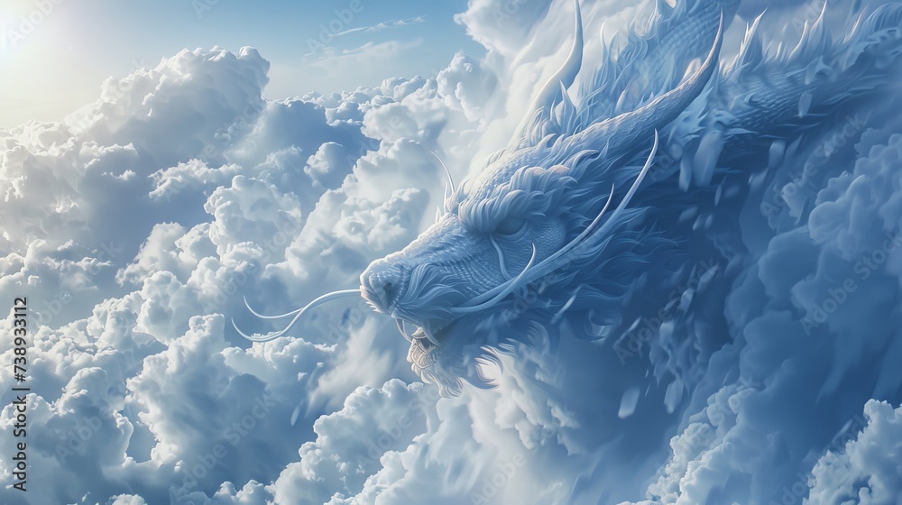 Everyday clouds shape-shift into mythical creatures, transforming the ...