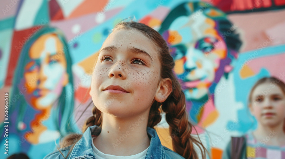 A young activist organizing a campaign to promote mental health ...