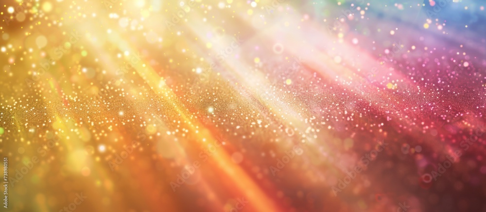 Rendering rainbow sparkly overlay flare texture background. AI ...