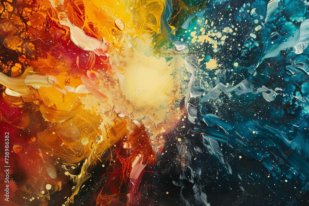 Abstract concept art of a collective consciousness Visualizing ...