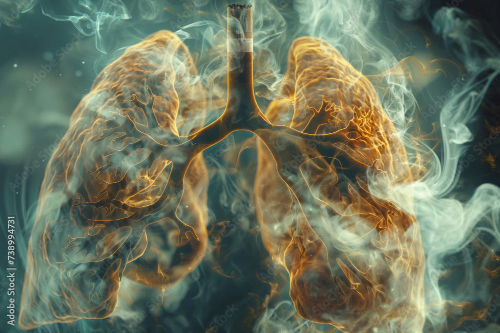 Harmful effects of smoke are damage to lungs a diseases caused by ...