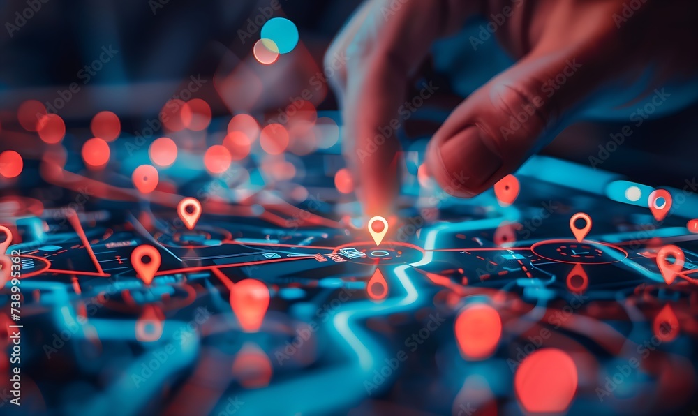 Location icons on maps highlight the plethora of opportunities and ...