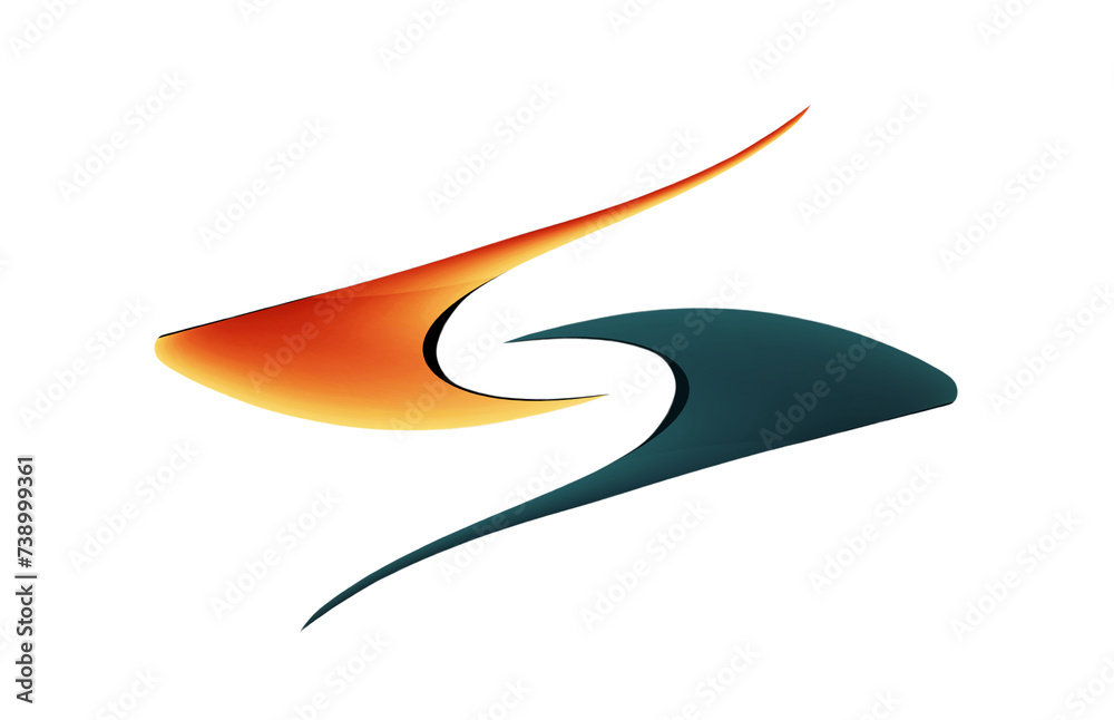 Suggestive design for logo and decals for plotting letter S vector ...