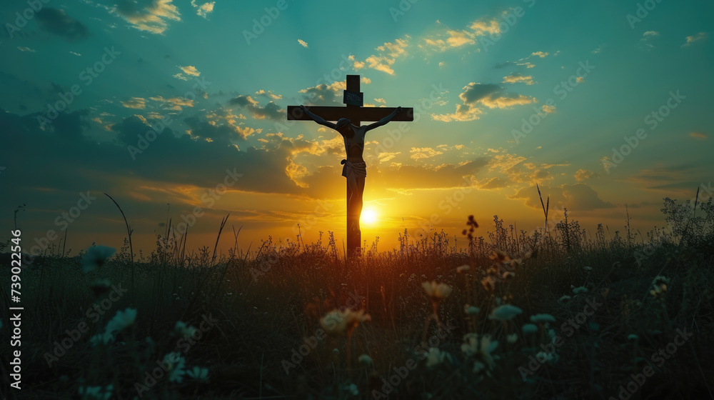 Behold the profound image of Jesus Christ on the cross, a symbol of ...
