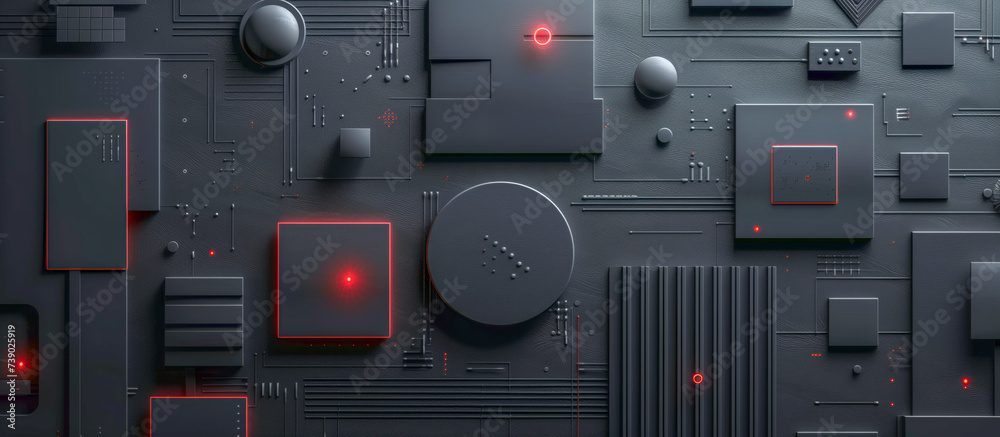 Dark high tech background black anodized metal texture abstract ...