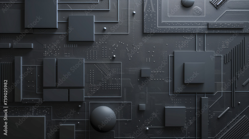 Dark high tech background black anodized metal texture abstract ...