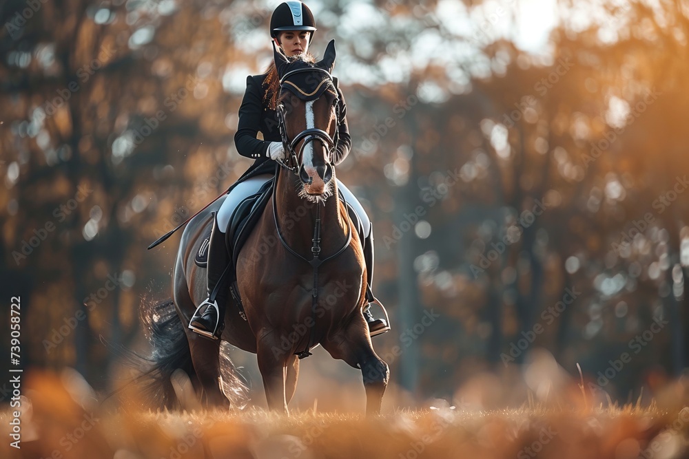 Professional Photography of a Horse and Rider Participating in a ...