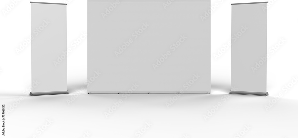 Exhibition Media Display Wall Banner Cloth Straight with Rollup Banner ...