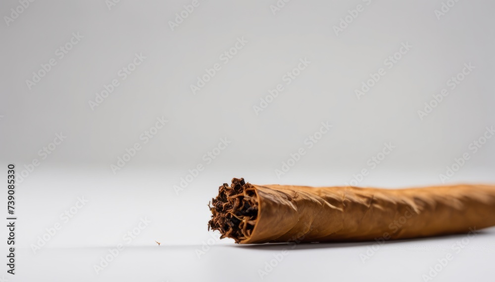 Abandoned cigar, a solitary puff away from its last dance Stock Photo ...