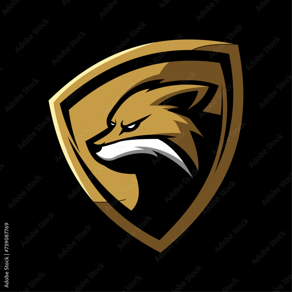Vetor de Fox Logo Template Esport gaming Fox logo mascot sport ...