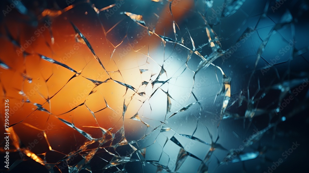 Fractured background. Blur lens flare. Dark shattered distressed dirty ...