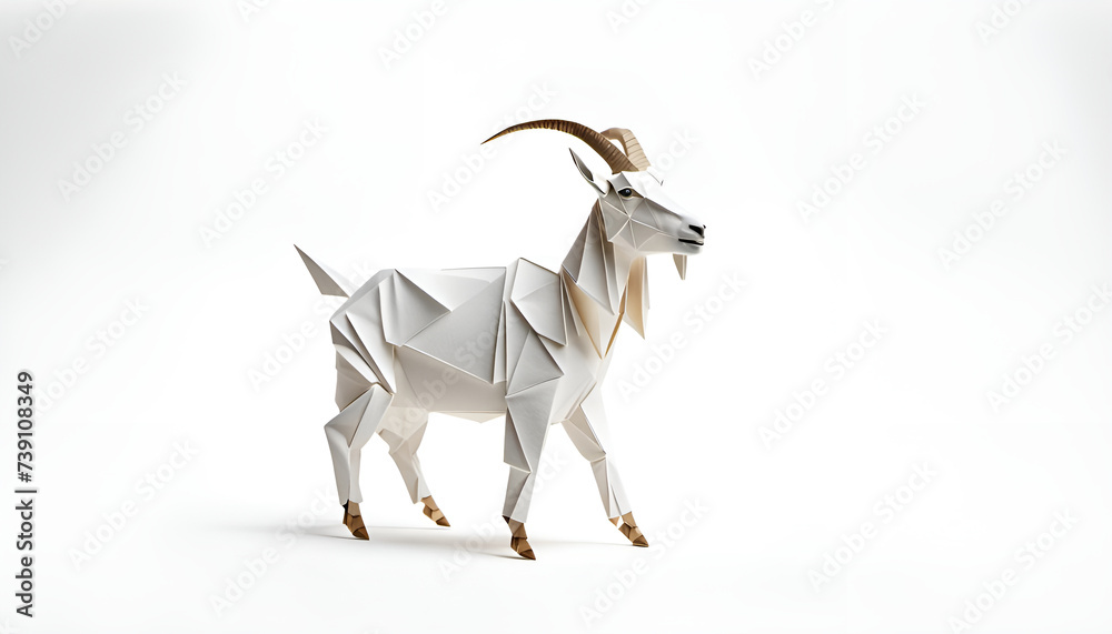 Sternzeichen Widder Aries stehend in geometrischen Formen, wie 3D ...