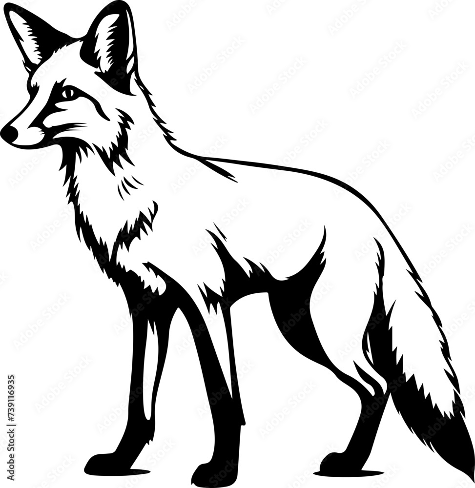 Vetor de Fox SVG, fox head SVG, fox face svg, fox silhouette svg ...