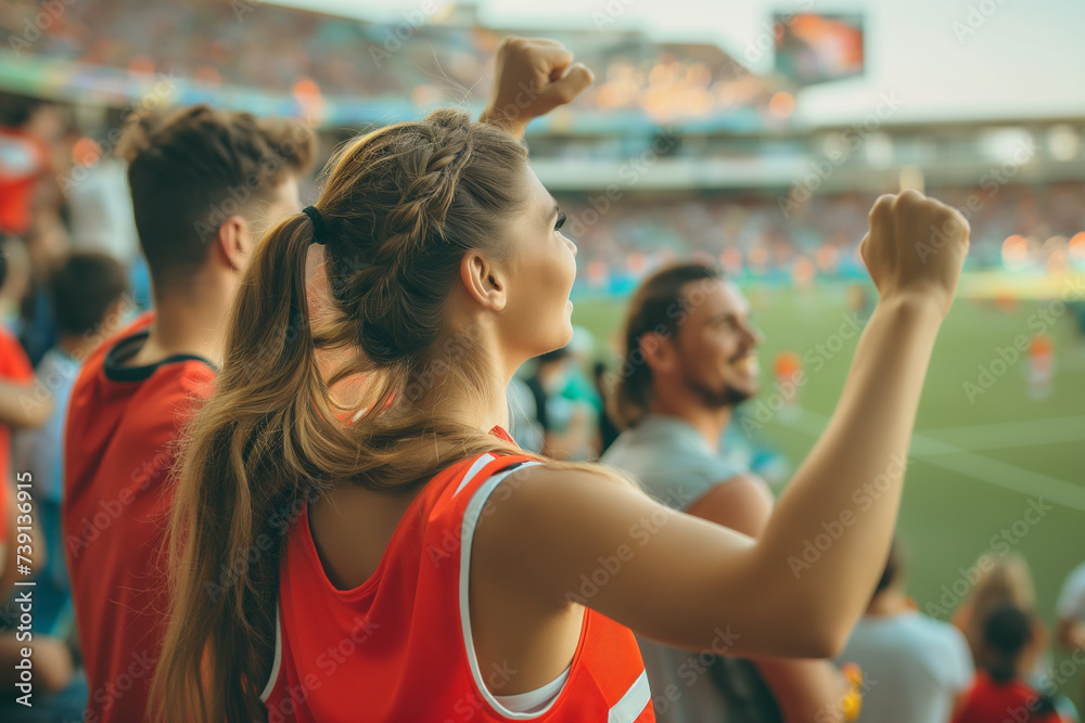 Close up of woman's hand setting up intelligent home system ...