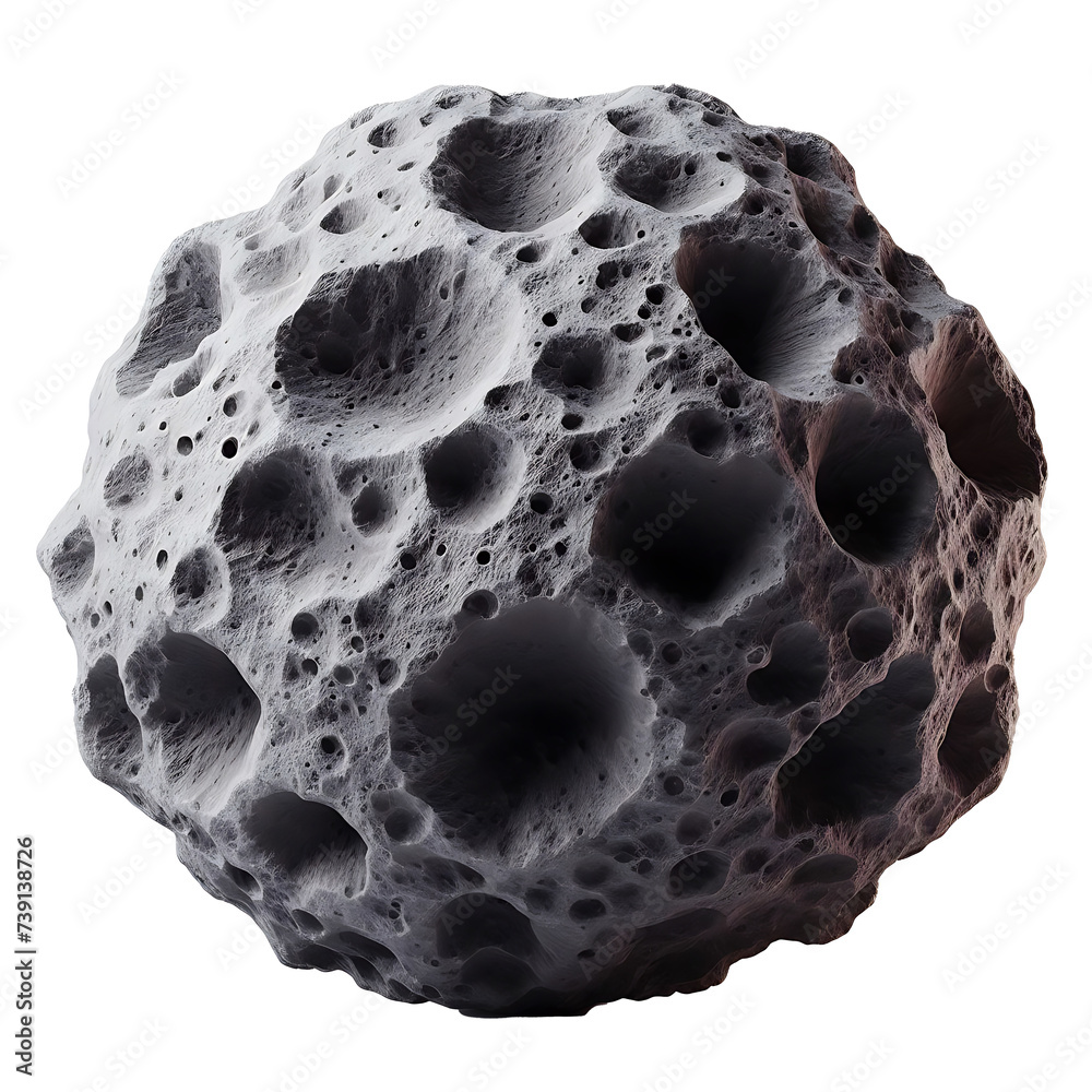 asteroid isolated on transparent background cutout Stock Illustration ...