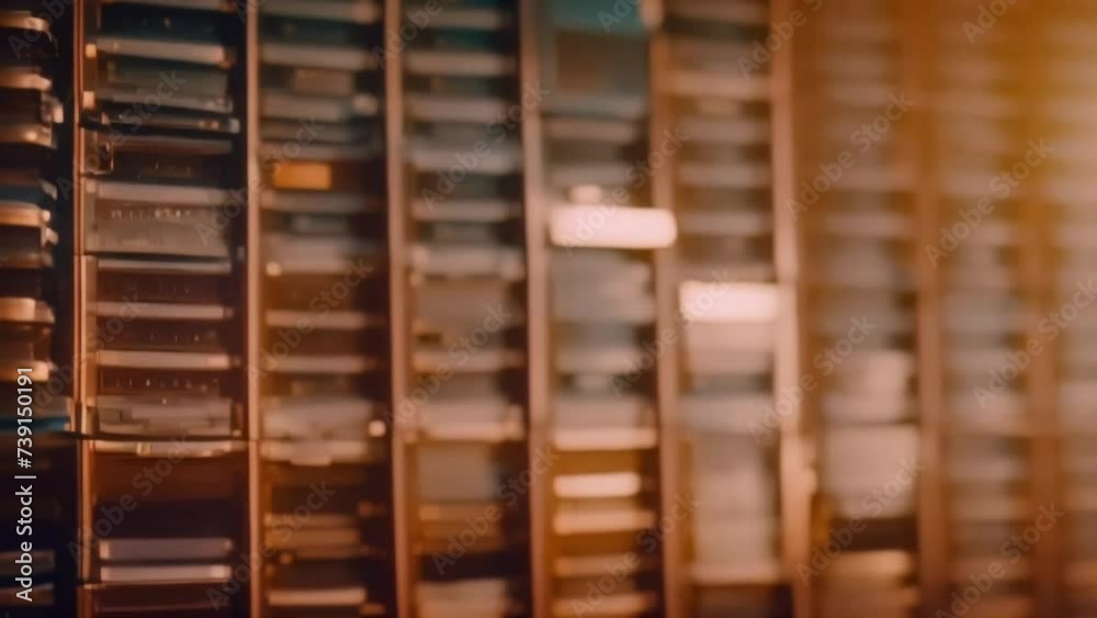 Vidéo Stock a detailed look at a 1970s style control panel and vintage ...