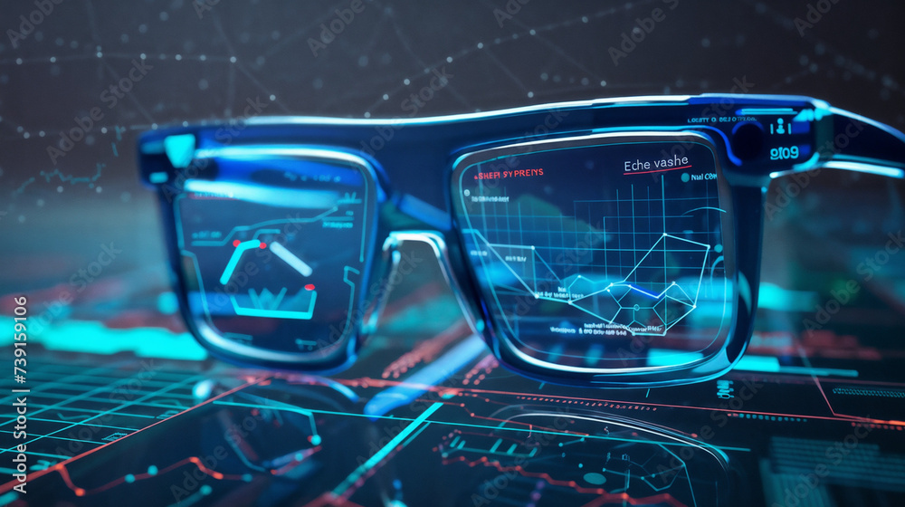 Advanced Technology Display Glasses, AR Augmented Reality Interface ...