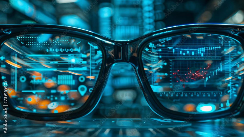 Advanced Technology Display Glasses, AR Augmented Reality Interface ...