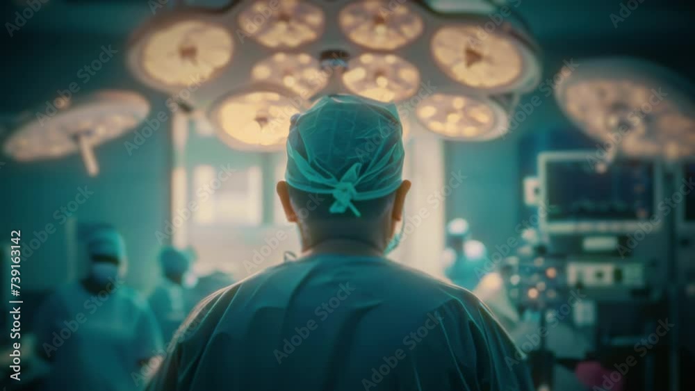 Surgeon Performing an Operation in an Operating Room, Doctor Operating ...