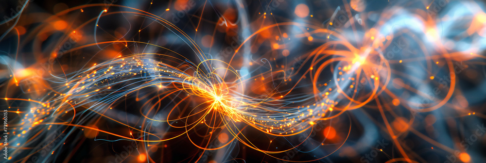 Cosmic Energy Unleashed, An Abstract Visualization of Power and Motion ...