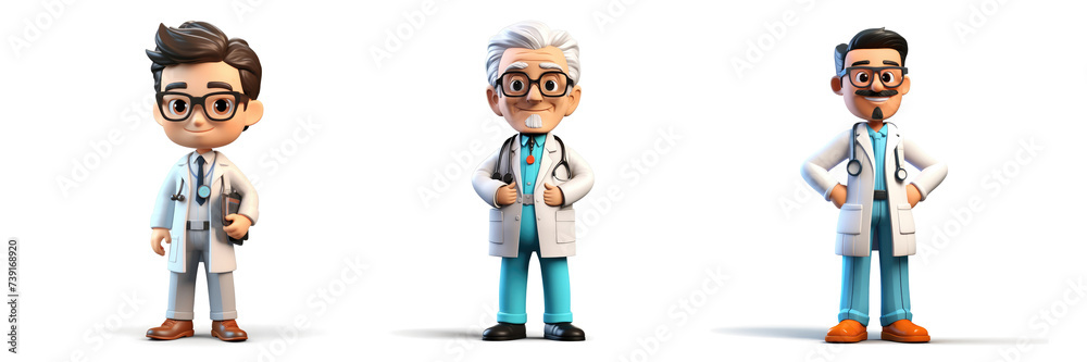 Cartoon Doctor Character, Isolated Transparent Background Images, PNG ...