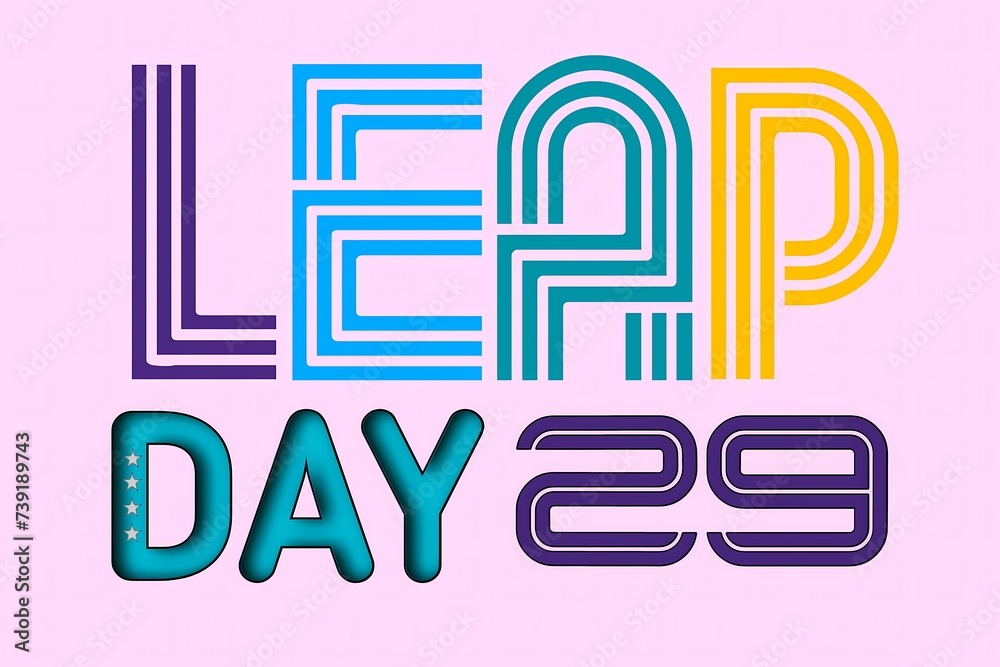 The leap day-29th February, social concept with leap year 2024, the ...