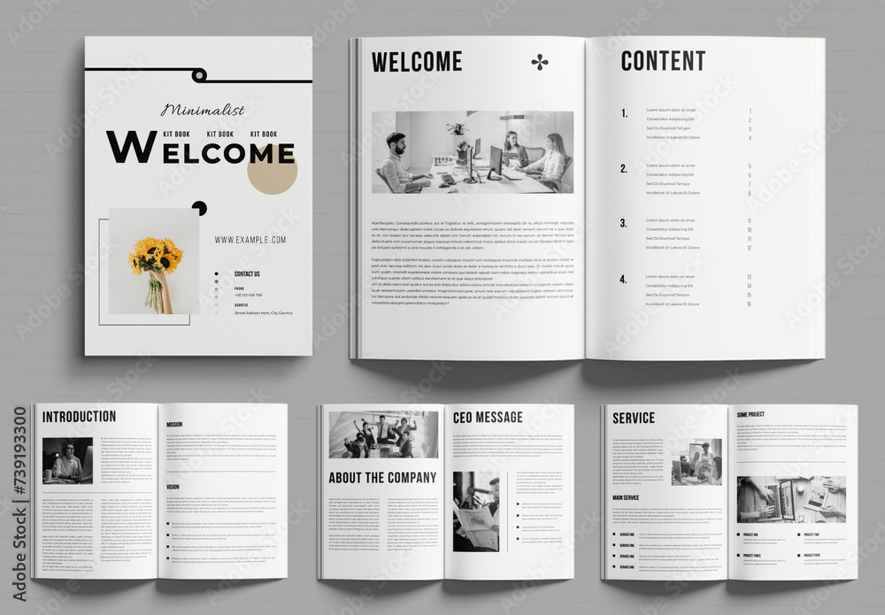 Welcome Company Profile Kit Book Template Stock Template | Adobe Stock