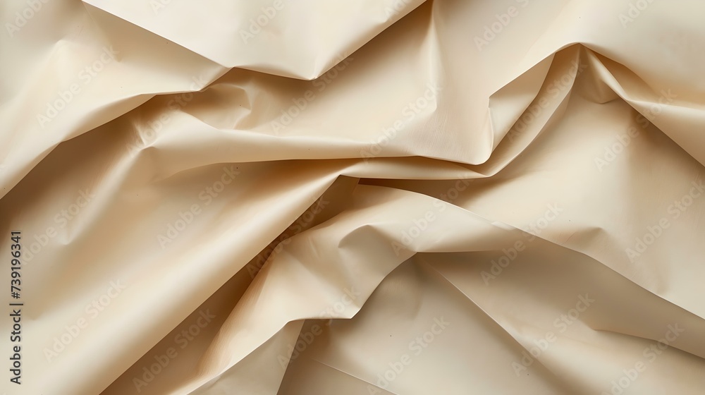 Elegant beige fabric texture with soft folds. ideal for backgrounds or ...