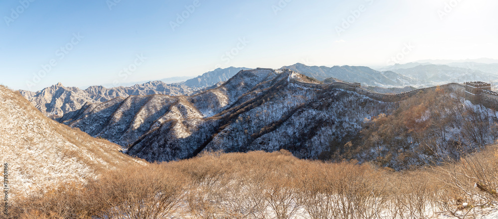 Great Wall of China, Mutianyu (or Mu tian yu) section near Beijing city ...